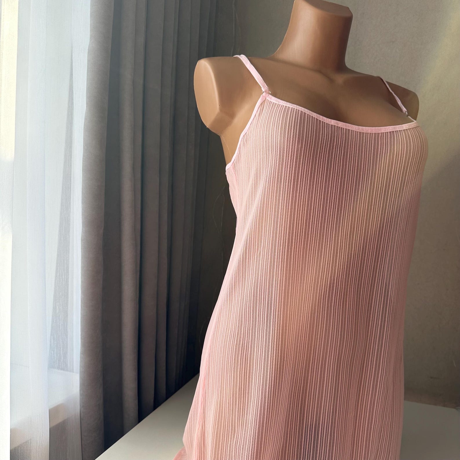 SALE See Through Night Gown, Sheer Negligee See Through Babydoll, See ...