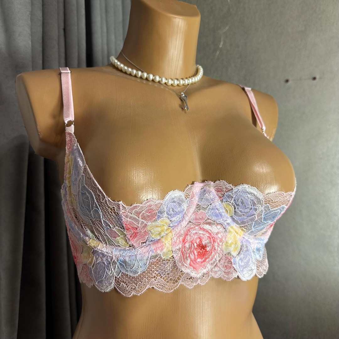Open Quarter Cup Bra for Large Bust, Open Cupless Bra, Shelf Bra Open Plus Size, 1/4 Cup Bra ...