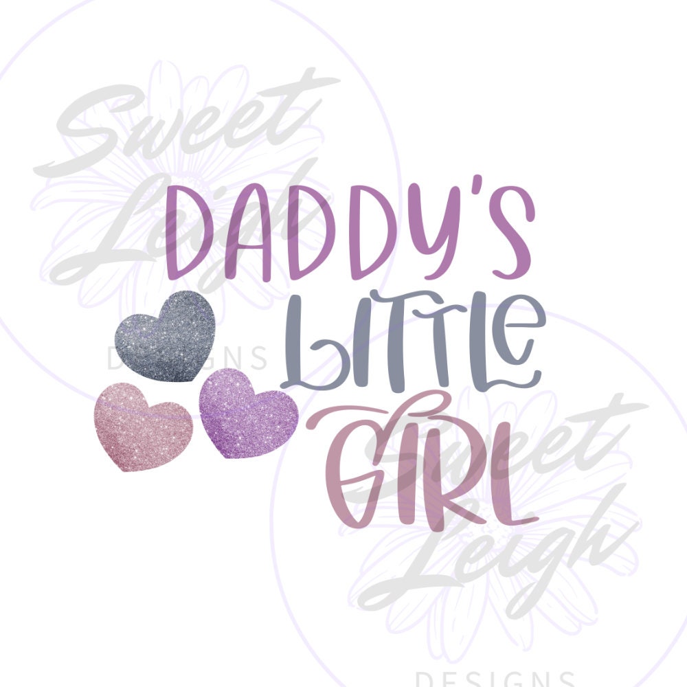 Daddys Little Girl Kids Sublimation Designs Kids Png - Etsy