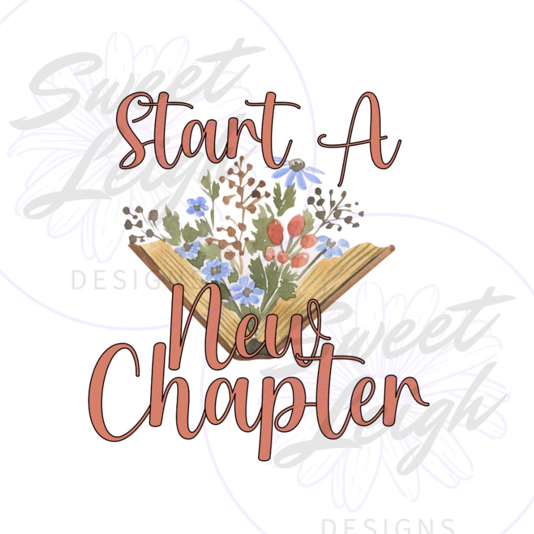 New Chapter Png, Reading Png, Book PNG, Sublimation PNG, Sublimation ...