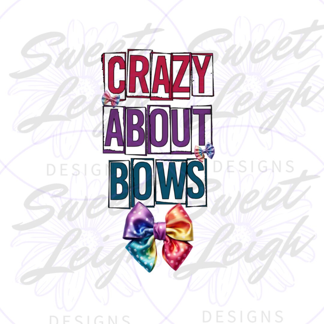 Crazy About Bows Png, Girl Png, Little Girl Png, Cute Baby PNG, Bow ...