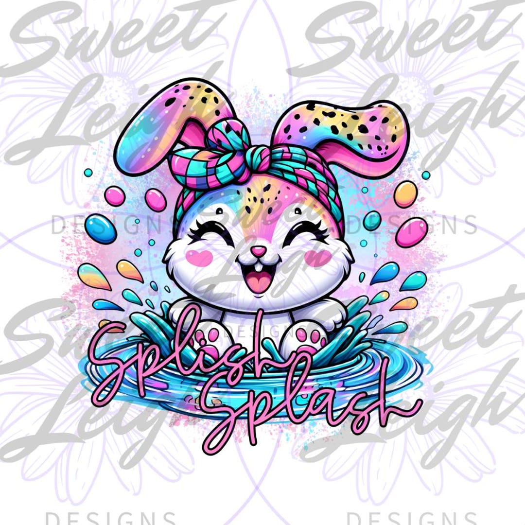 Splish Splash PNG, Spring Png, Sublimation PNG, Sublimation Designs ...