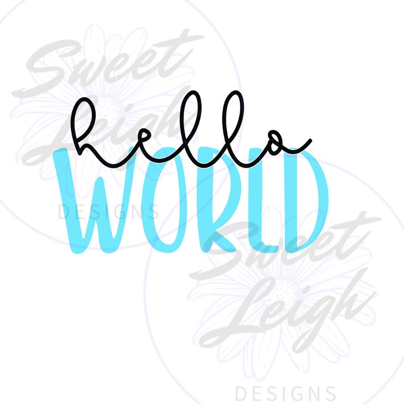 Hello World Png New Baby Png Baby Shirt Png Cute Baby Girl - Etsy