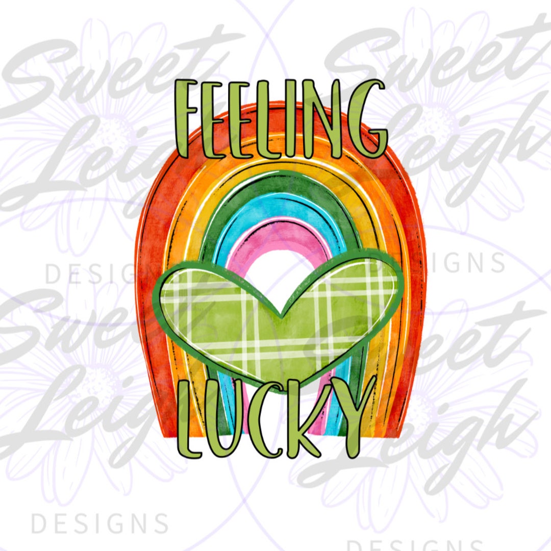 Feeling Lucky Png, St Patricks Day PNG, Sublimation PNG, Sublimation ...