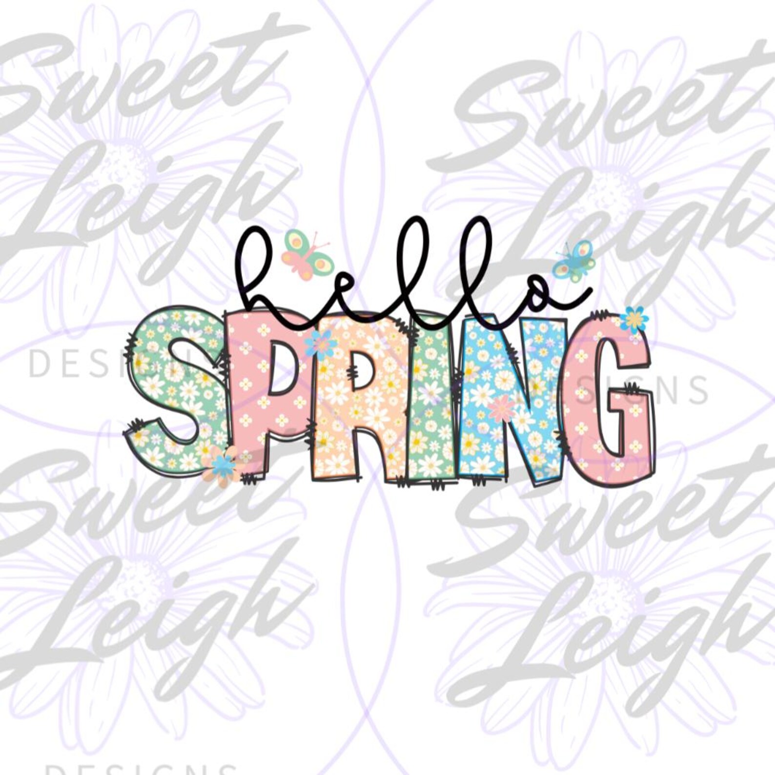 Hello Spring PNG, Spring Shirt Png, Spring Sublimation PNG, Sublimation ...