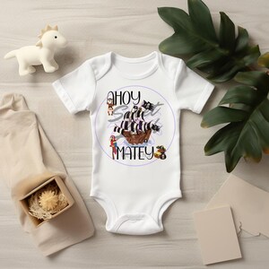Ahoy Matey Png, Boy Png, Pirate Png, Pirate Ship Png, Baby Sublimation ...