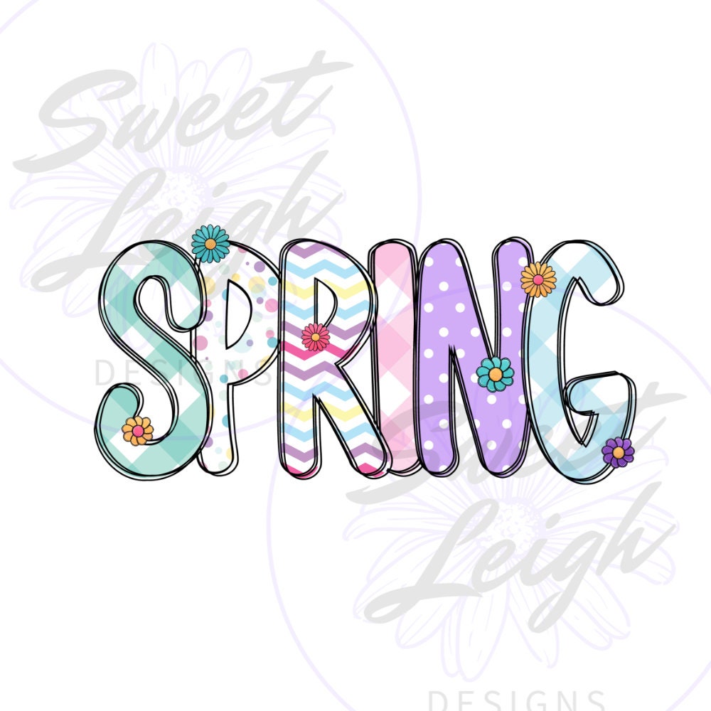 Cute Spring PNG Spring Png Sublimation PNG Sublimation - Etsy