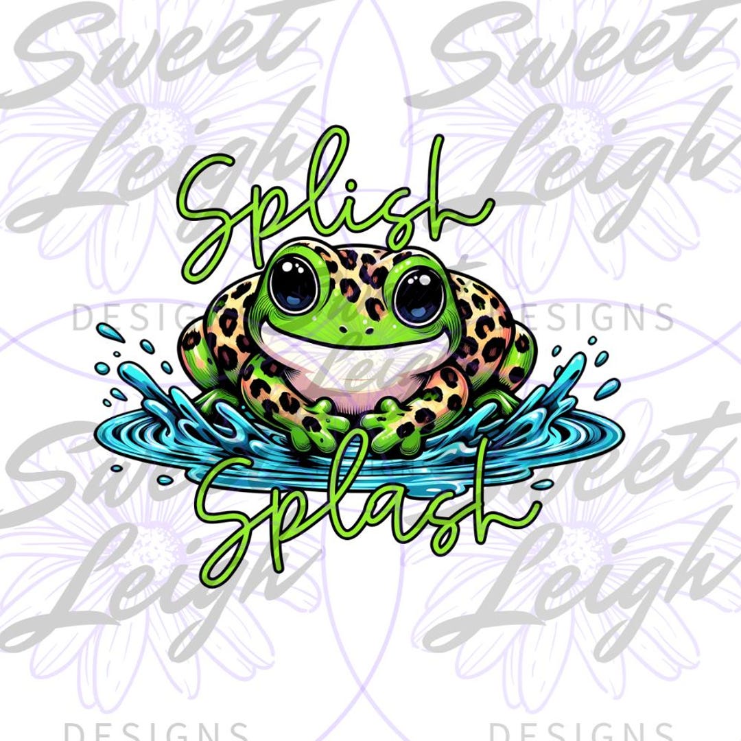 Splish Splash PNG, Spring Png, Sublimation PNG, Sublimation Designs ...