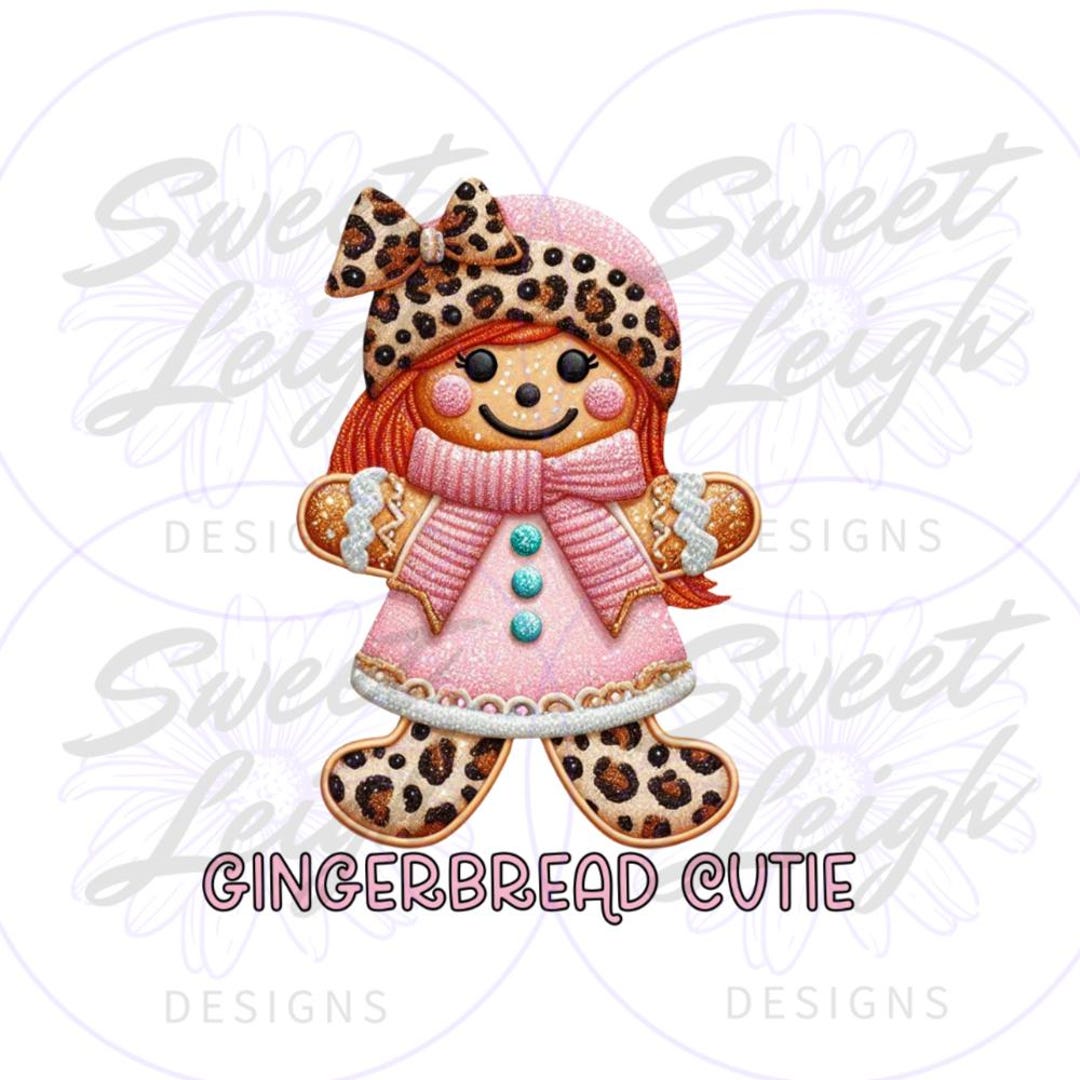 Gingerbread Cutie Png, Girl Christmas Png, Gingerbread Png, Christmas ...