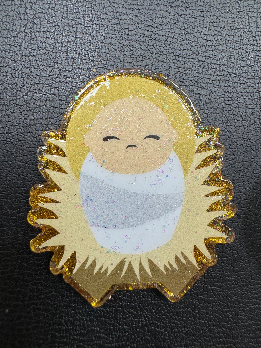 Jesus in Manger Badge Reel - Etsy