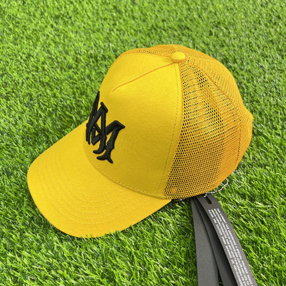 Amiri Am Logo Trucker Hat Streetwear Hat Chrome Punk - Etsy