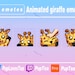 4x Animated Giraffe Emotes Pack for Twitch Youtube and Discord - Etsy