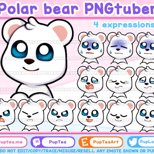 Vtuber Assets Bear - Etsy