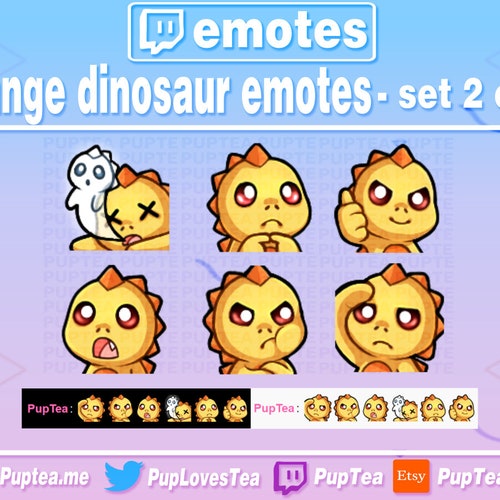 6x Cute Fox Emotes Pack For Twitch Youtube Tiktok And Discord Etsy