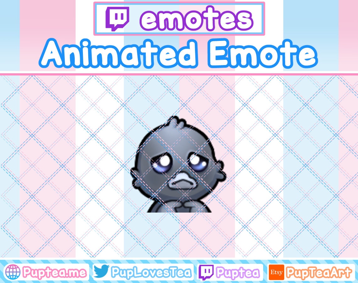 ANIMATED Cute Crow / Raven Shy Emote Twitch and Discord Emote - Etsy