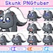 Cute Skunk Pngtuber / Premade Pngtuber / Veadotube Mini / Voice ...