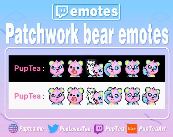 Drawing & Illustration Art & Collectibles 18x Cute Patchwork Bear ...