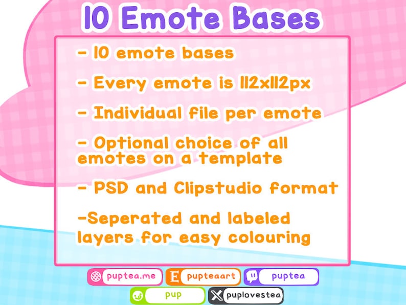 10x DIY Halloween Emote Bases for Twitch, Youtube or Discord | Emote ...