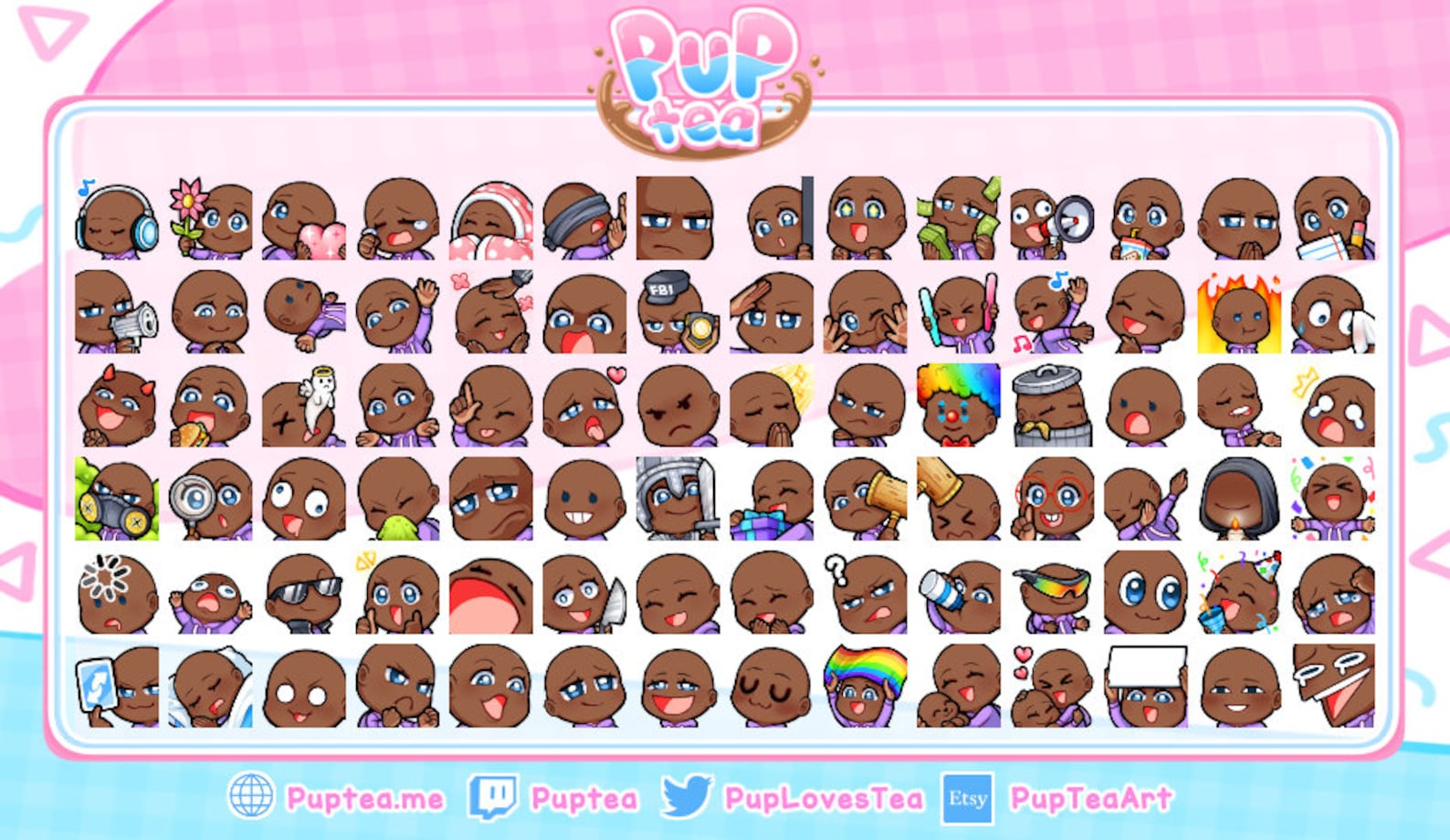 84x DIY Cute Emote Bases for Twitch Youtube or Discord - Etsy UK