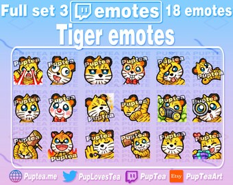 Tiger Discord Emotes - Etsy