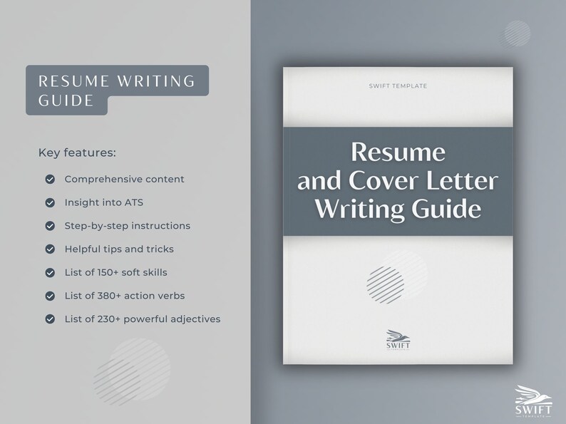 ATS Friendly Resume Template for Microsoft Word and Google Docs, Simple ...