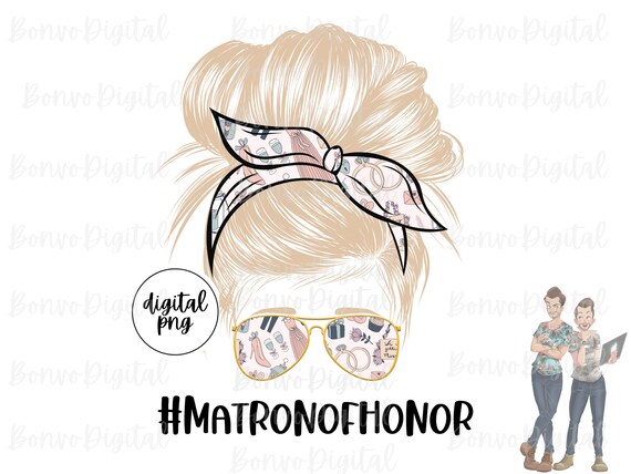 Matron of Honor Digital Design Wedding Matron of Honor | Etsy UK