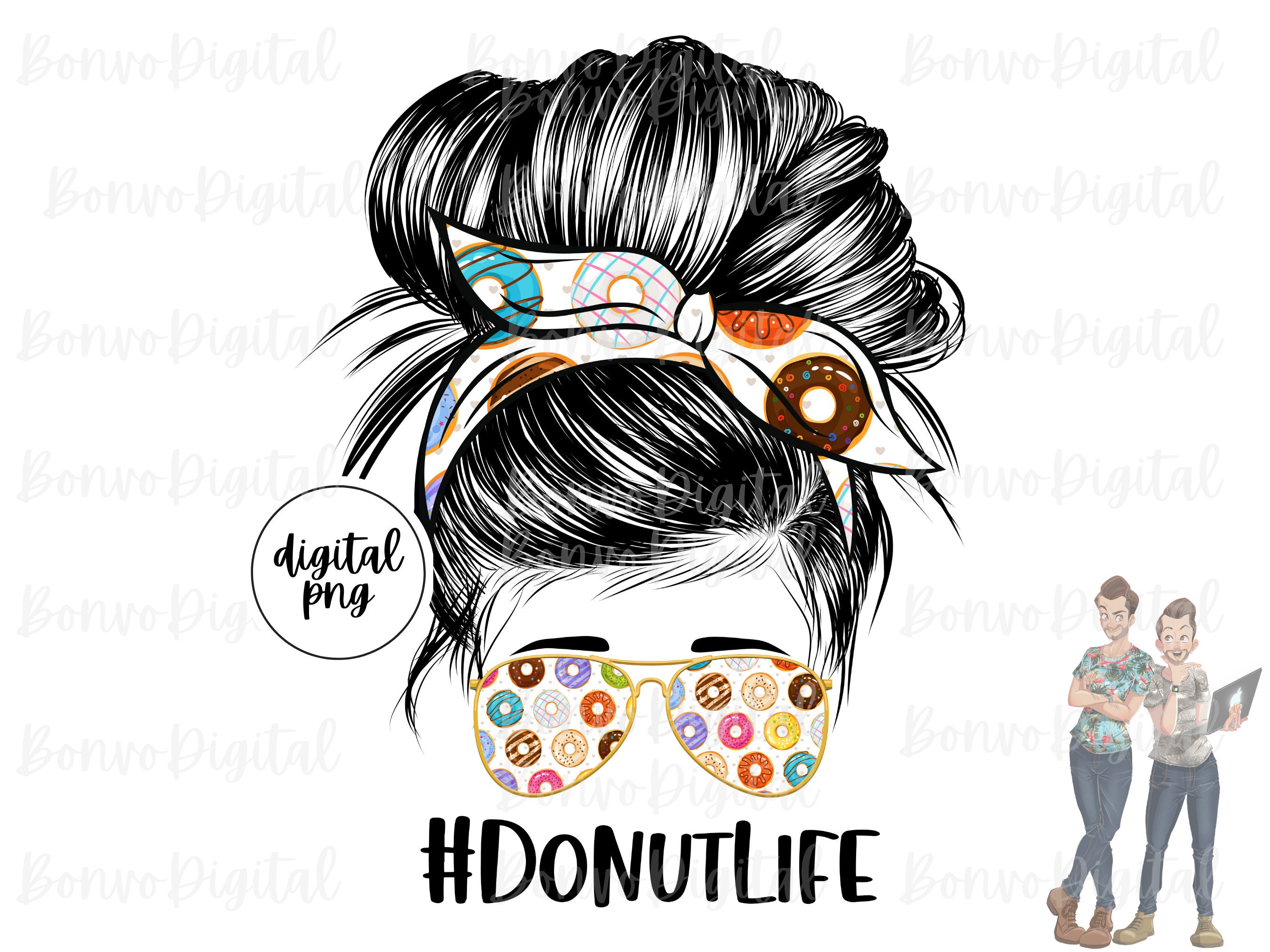 Donut Life Design Donut Life Download Donut Design Messy | Etsy