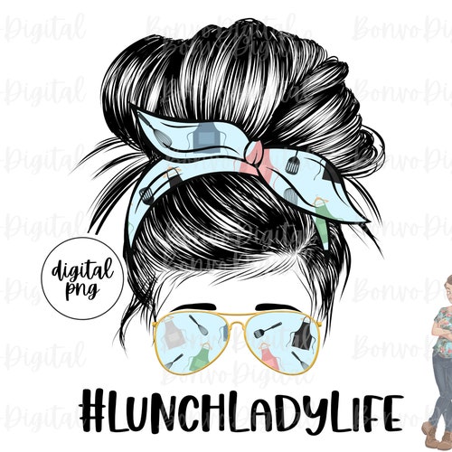 Lunch Lady Messy Bun - Etsy