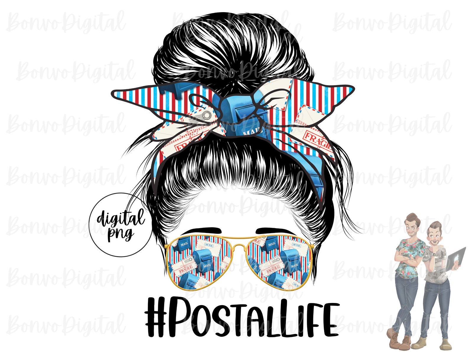 Postal Life Digital Design, Postal Woman Download, Post Office Girl ...