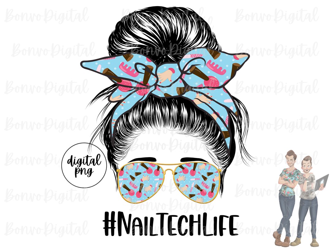 Nail Tech Life Digital Design, Nail Tech Girl Download, Nail Salon ...