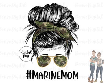 Marine Mom Life Png | Etsy