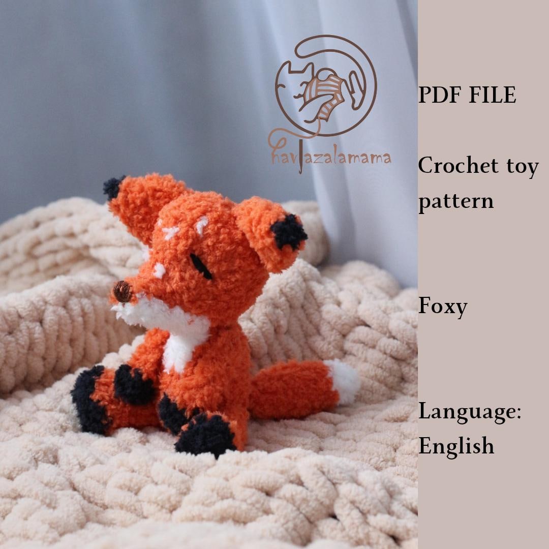CROCHET PATTERN Little Softy Fox | Small Cute Toy for Crib Mobile or ...