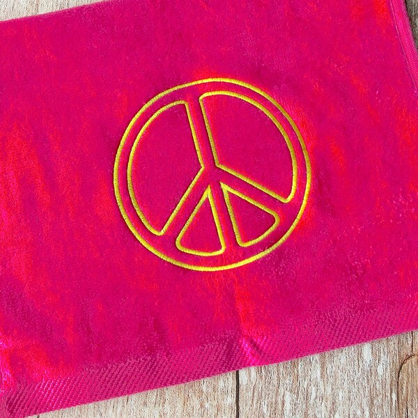Hot Pink Peace Sign - Etsy