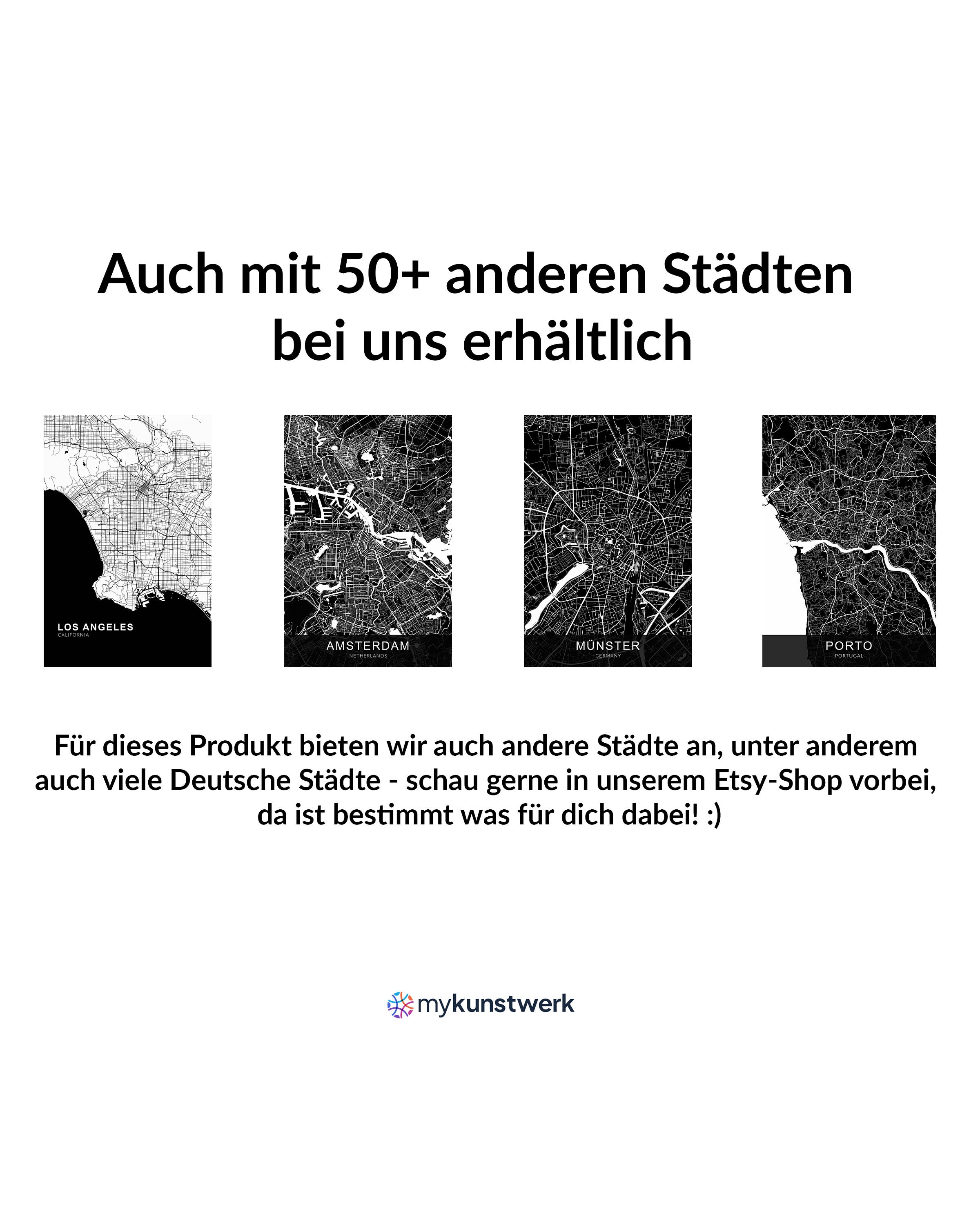 Mainz Mapa / Mapa Mapa de Maguncia o mapa de la ciudad como - Etsy México