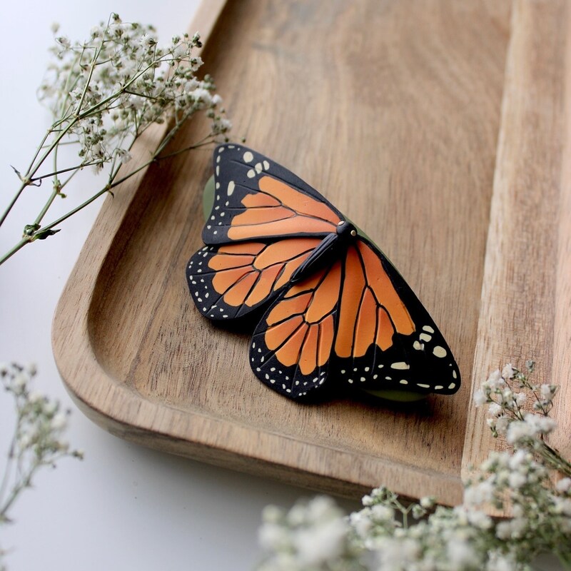 Butterfly Hair Barrette - Etsy