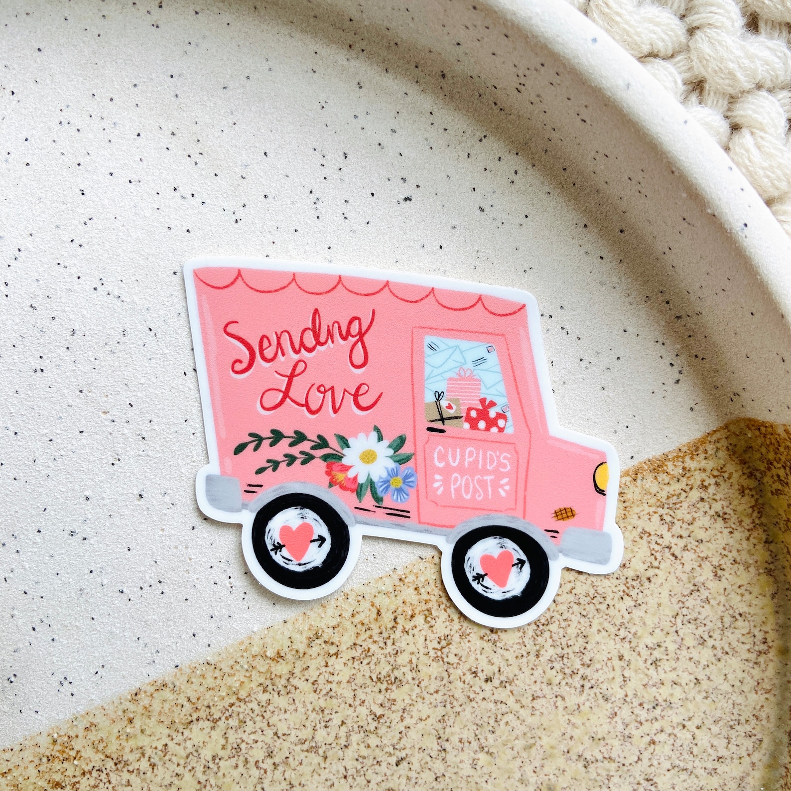 Cupid Postal Truck Sticker - Waterproof Sticker - Etsy