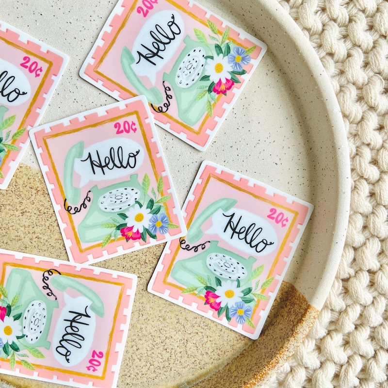 Telephone Stamp - Etsy
