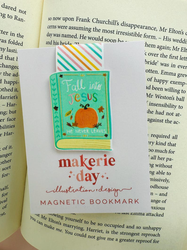 Fall Into Jesus Magnetic Bookmark - Etsy