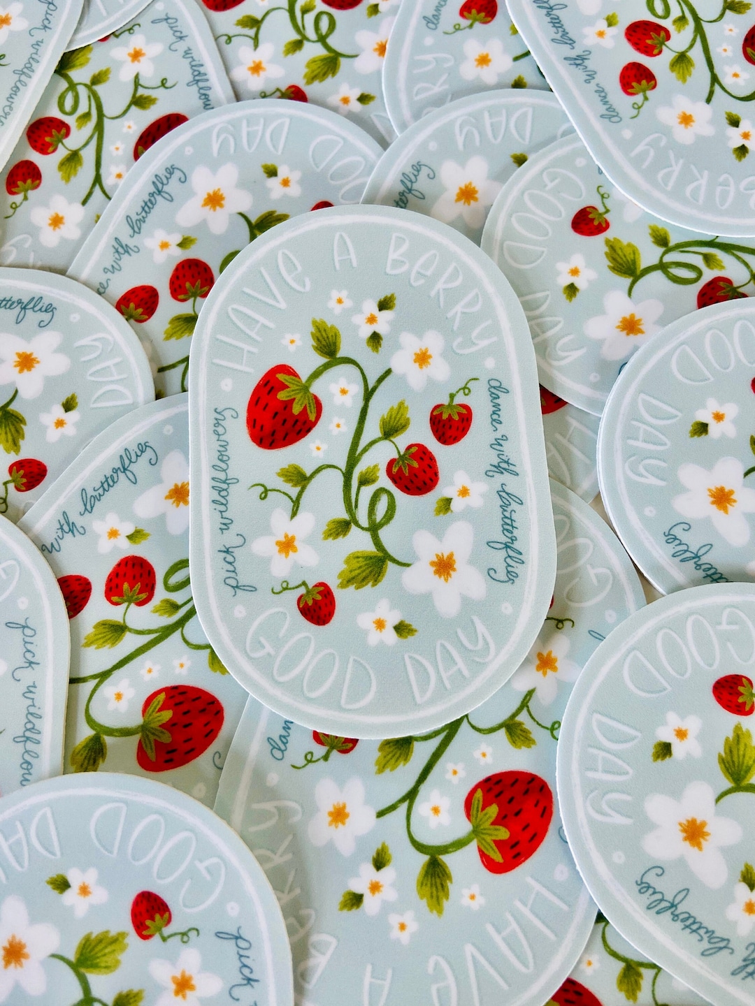 Berry Good Day Sticker - Waterproof Sticker - Etsy