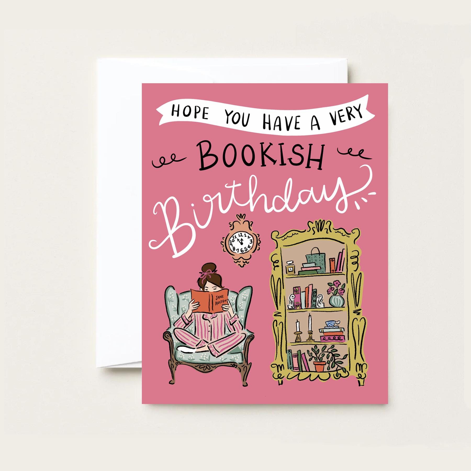 Bookish Birthday - Greeting Card - Etsy