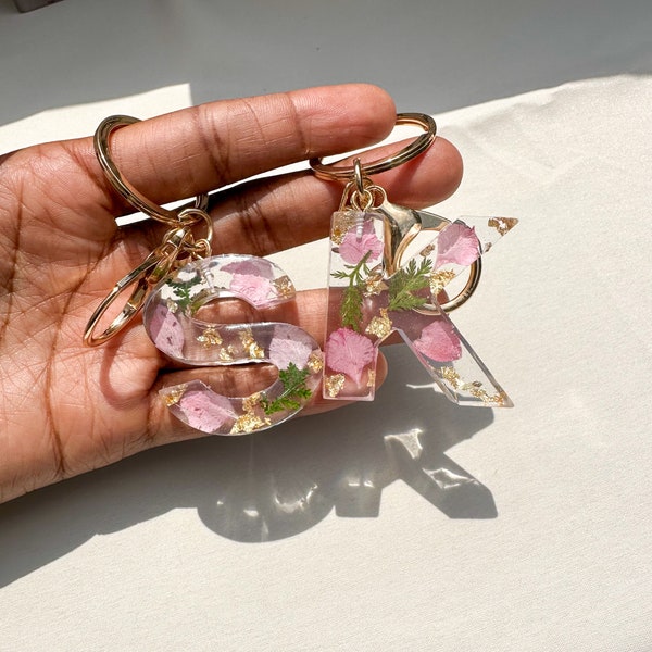 Initial Keychain - Etsy