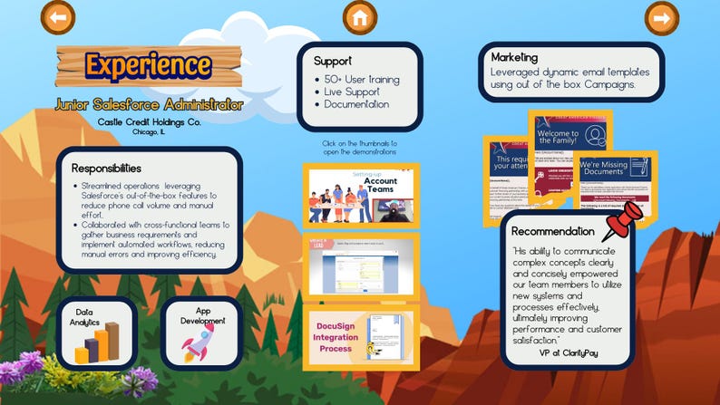 Salesforce Portfolio Canva Template | Editable Website PDF Format ...