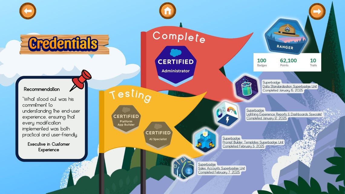 Salesforce Portfolio Canva Template | Editable Website PDF Format ...