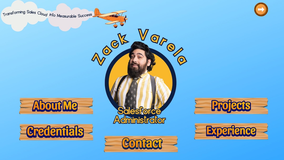 Salesforce Portfolio Canva Template | Editable Website PDF Format ...