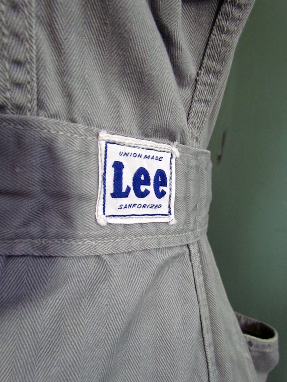 Vintage Lee Mechanic Coat Herringbone stripe Workwear… - Gem