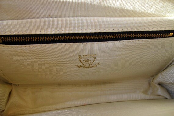 Vintage 1950s Purse Neon Rainbow with gold Accents - Gem