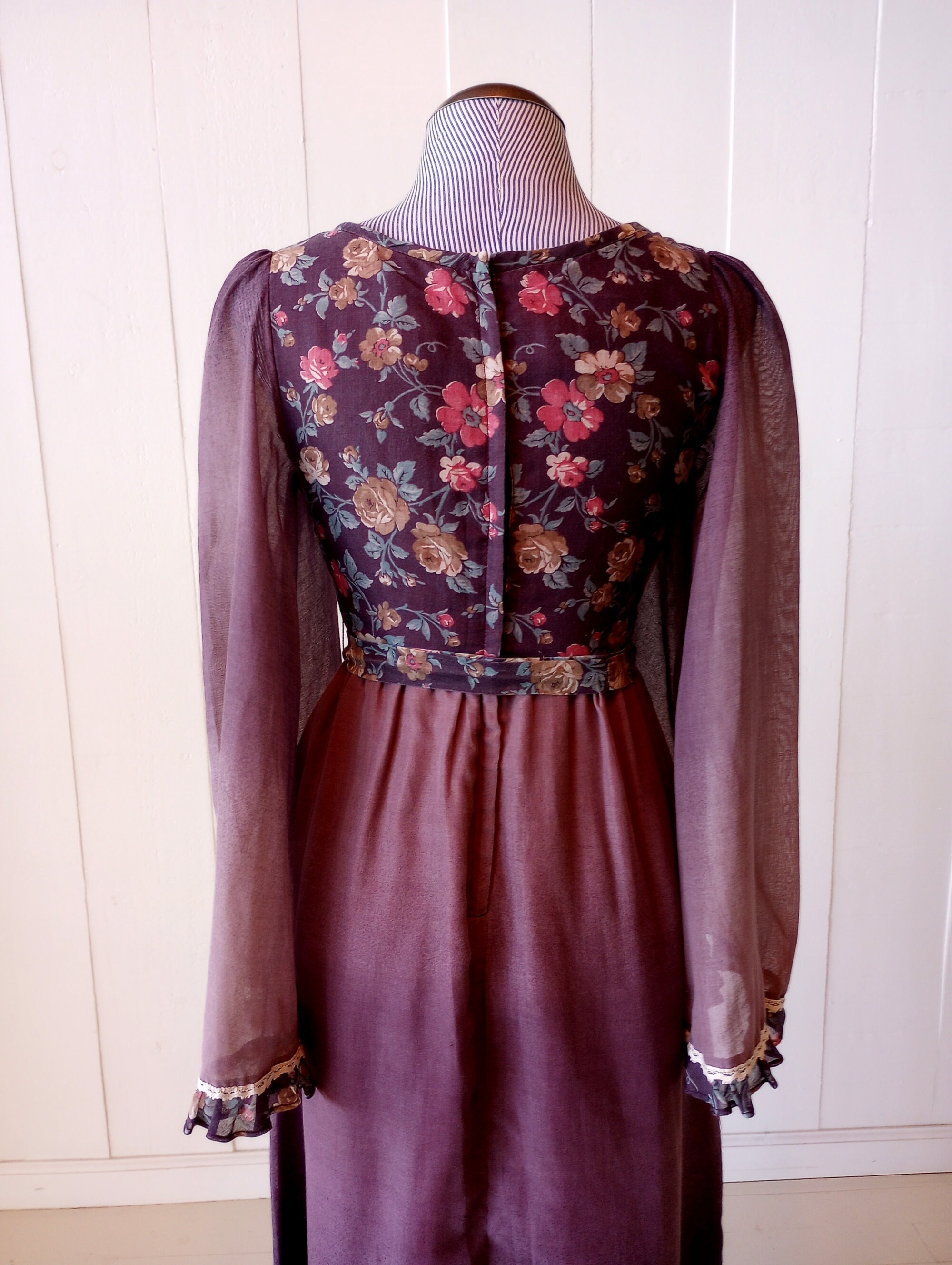 Vintage Prairie Dress 1970s Gunne Sax Style Floral Ombre - Etsy