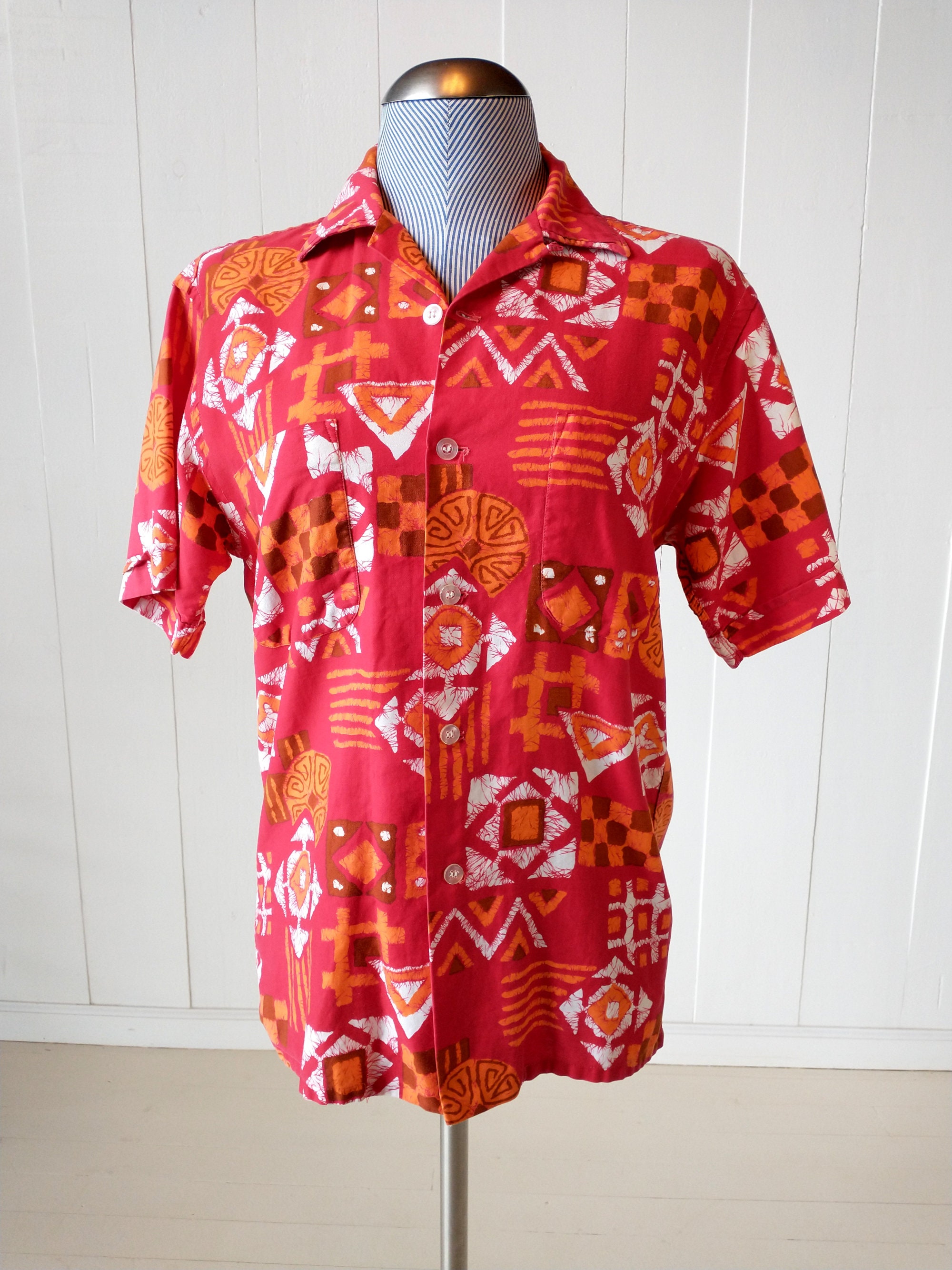 Vintage JAPANESE Aloha Shirt 1960s Hawaiian Fashion Inspired Resort ...