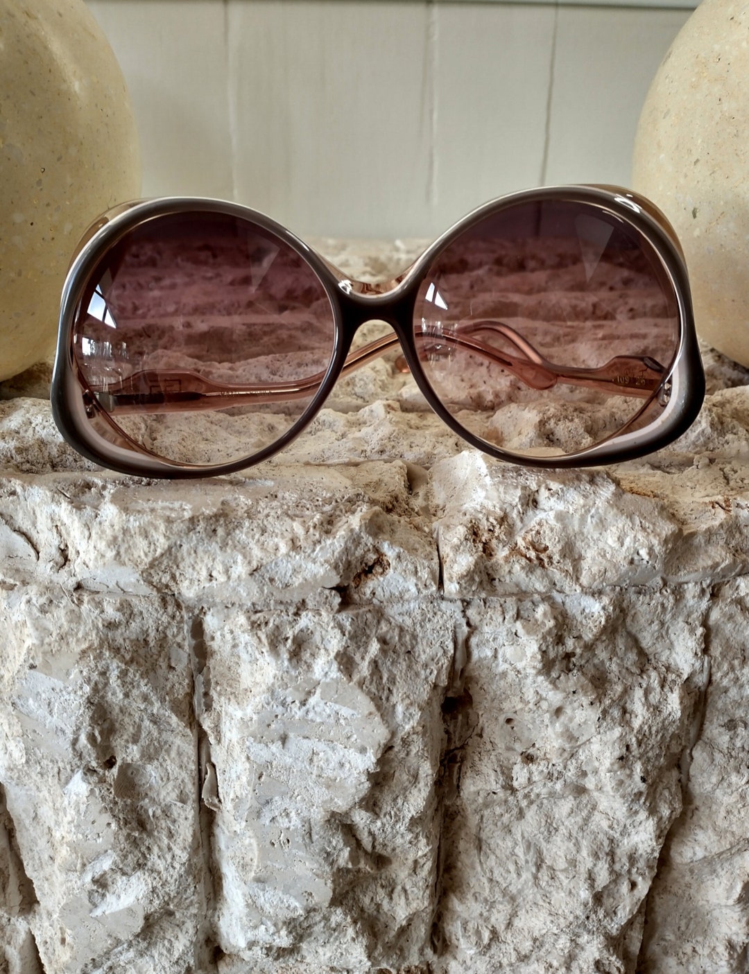 Vintage EMILIO PUCCI 1980s Sunglasses Oversized Designer Psychedelic ...