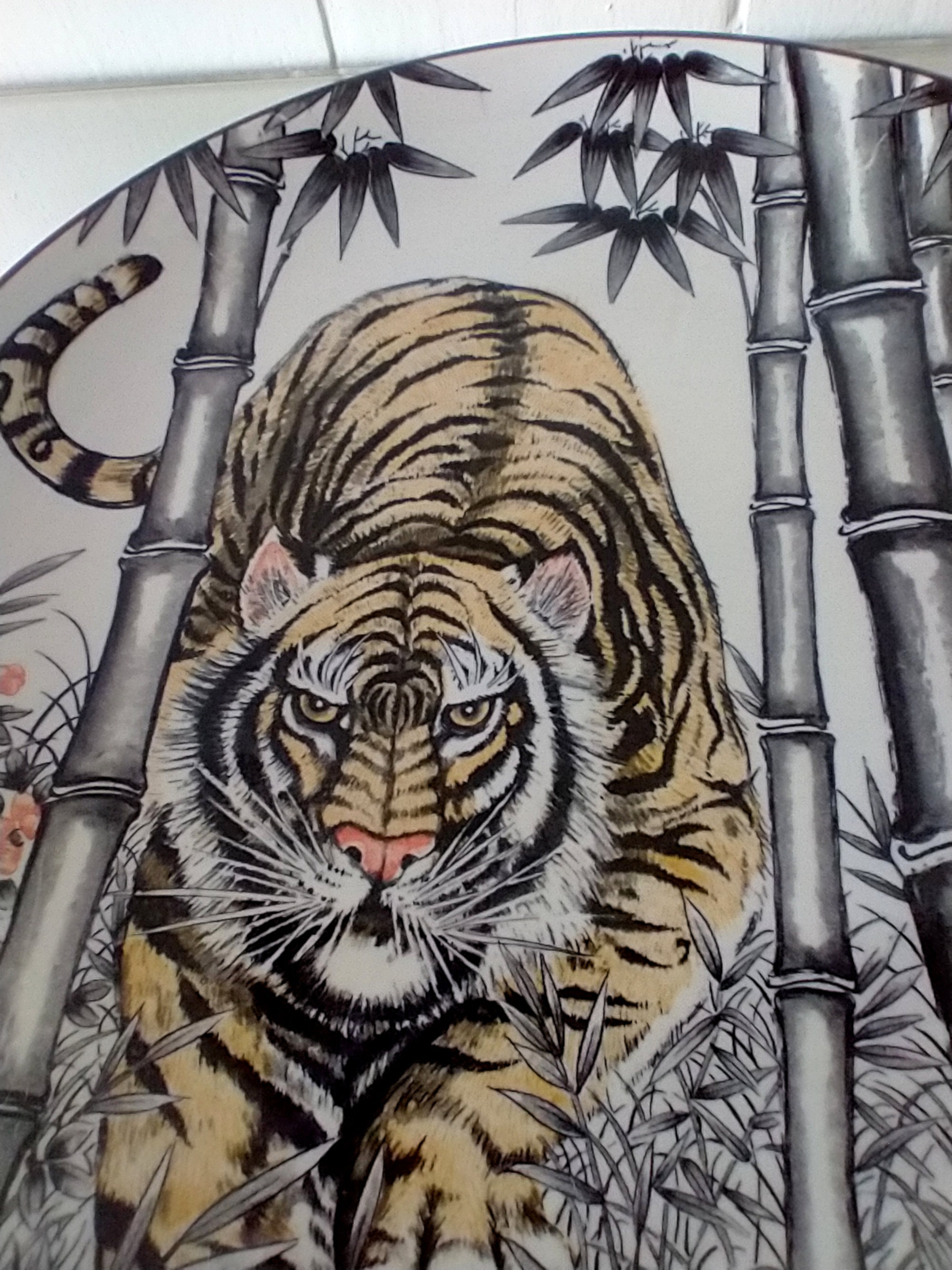 Vintage Tiger Ceramic Platter Year of the Tiger Collectable 12-13 ...